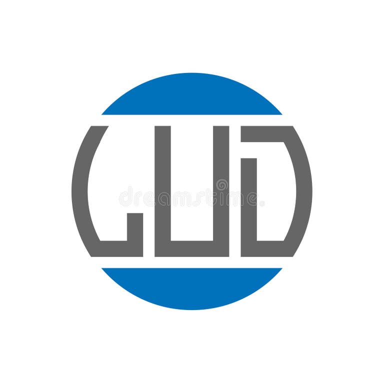 LUD Letter Logo Design on White Background. LUD Creative Initials ...