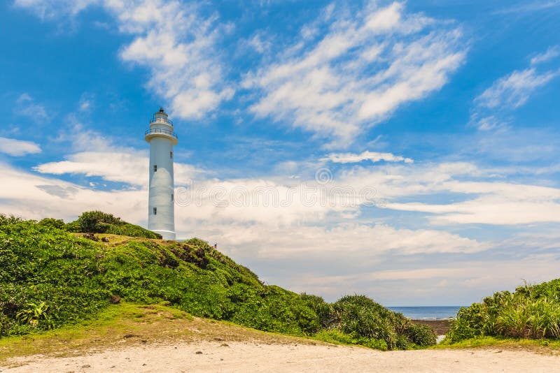 Ludao Lighthouse in Green Island Stock Image - Image of coastline ...