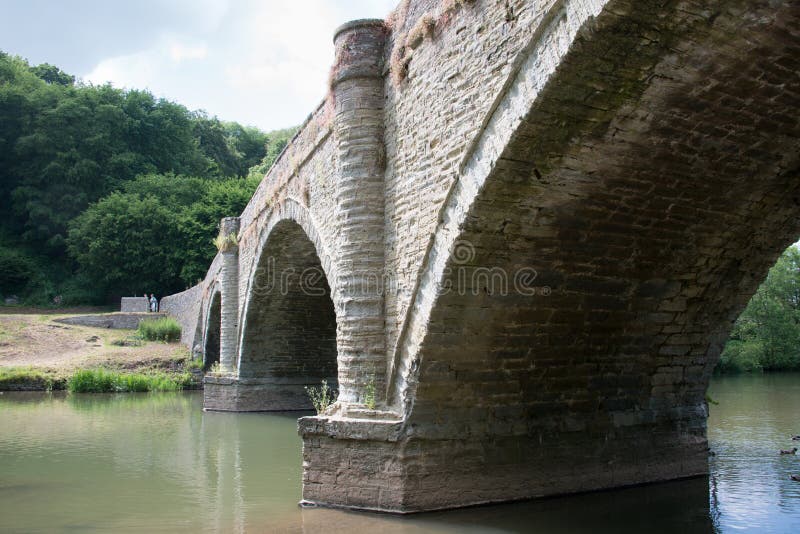 Ludlow Bridge stock photo. Image of teme, arch, history - 46891518