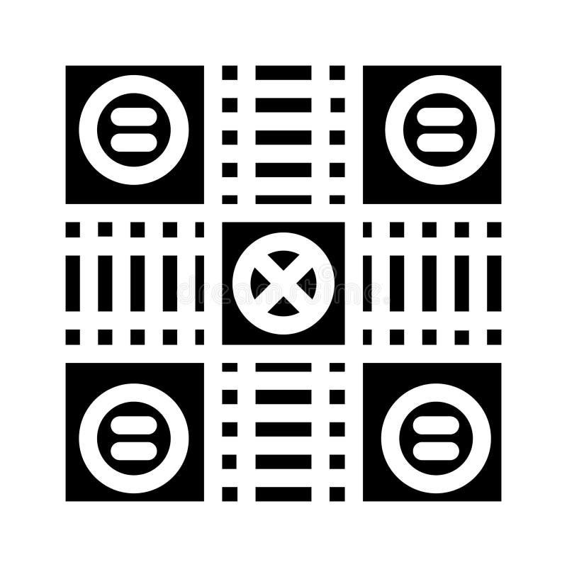 Ludo Board Board Table Glyph Icon Vector Illustration Stock ...