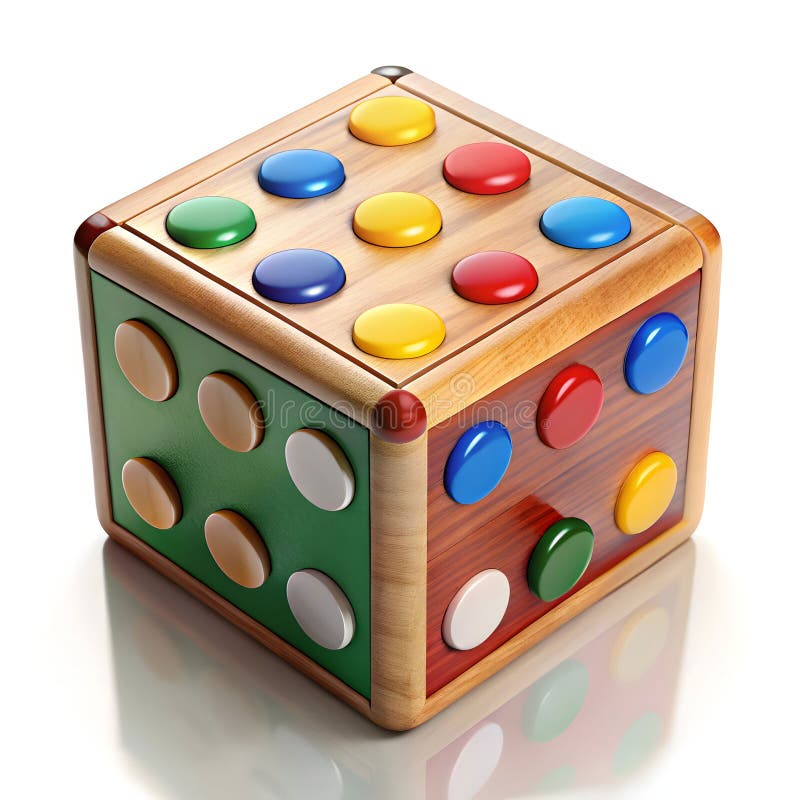 Ludo cube stock illustration. Illustration of risk, achievement - 340449295