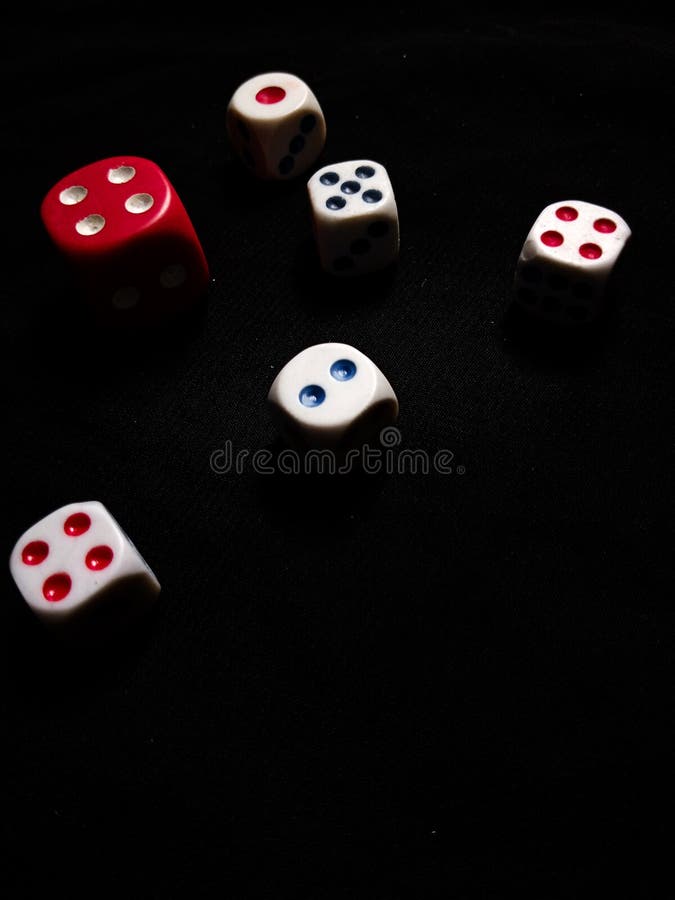 Ludo Dice in Action with a Close Shot Stock Photo - Image of gambling ...