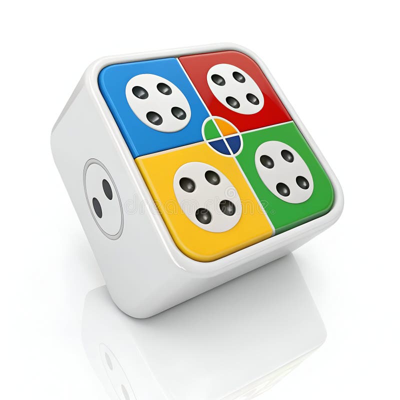Ludo Icon 3D Render stock illustration. Illustration of board - 356391070