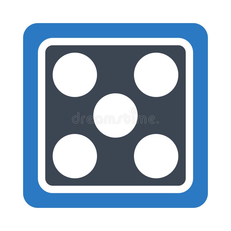 Ludo Vector Glyph Color Icon Stock Vector - Illustration of pictogram ...