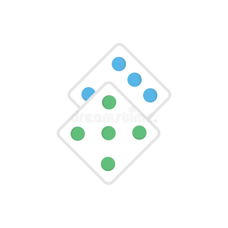 Ludo Vector Color Line Flat Icon Stock Vector - Illustration of color ...