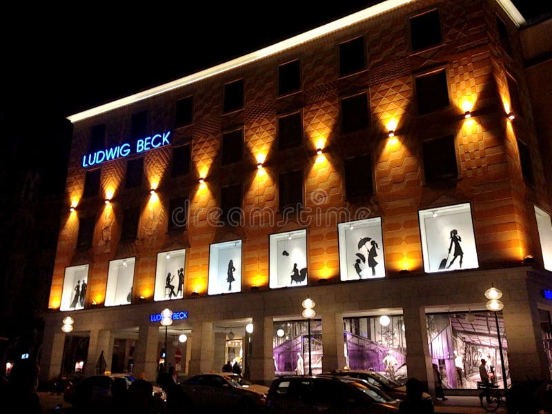 Ludwig Beck Building in Marienplatz, Munich, Germany Editorial Stock ...