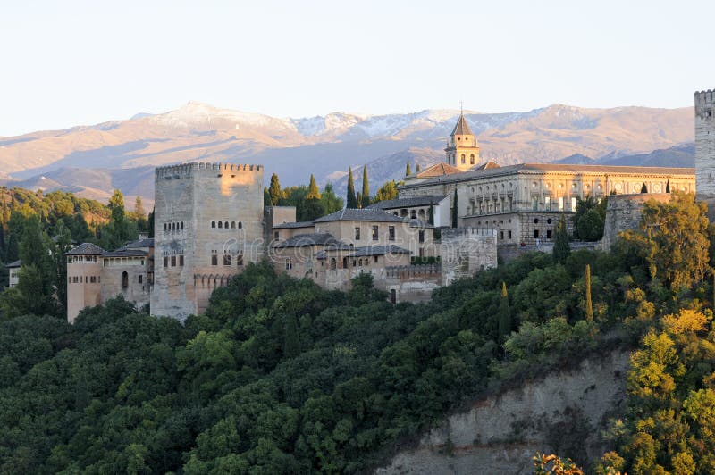 Innenraum Von Alhambra Palace, Granada, Spanien Stockfoto - Bild von ...
