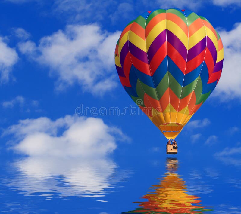 Luftballon stockbild. Bild von flug, fliege, flamme, blau - 8688545