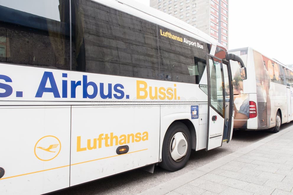 Lufthansa Airport bus editorial photo. Image of buses - 47257136