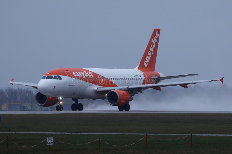 EasyJet Plane Taking Off from Runway Editorial Stock Image - Image of ...