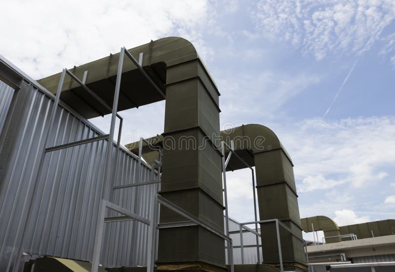 Luftkanal Och Ventilationssystem Fotografering för Bildbyråer - Bild av ...