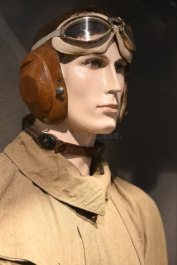 Luftwaffe Pilot Summer Flight Hood Stock Photo - Image of dummy, summer ...