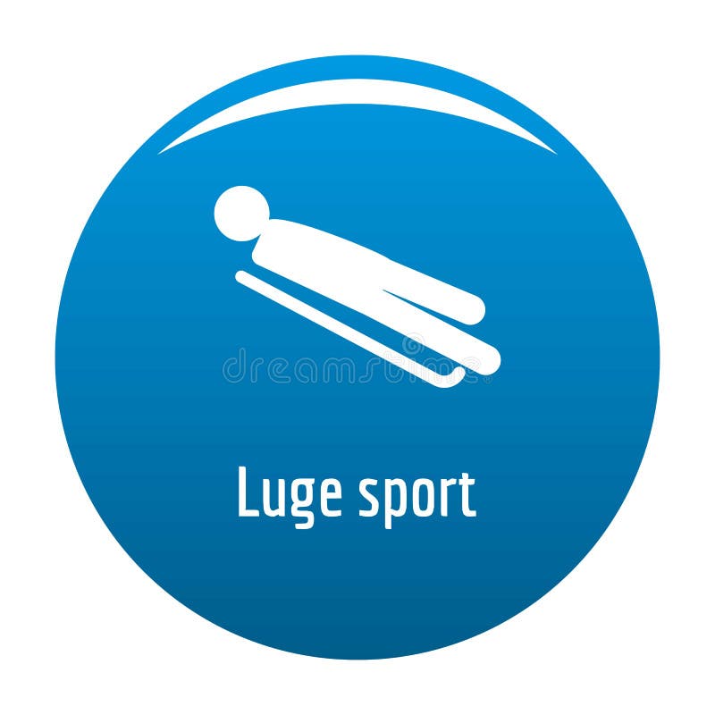 Luge Sport Icon Vector Green Stock Vector - Illustration of icon ...