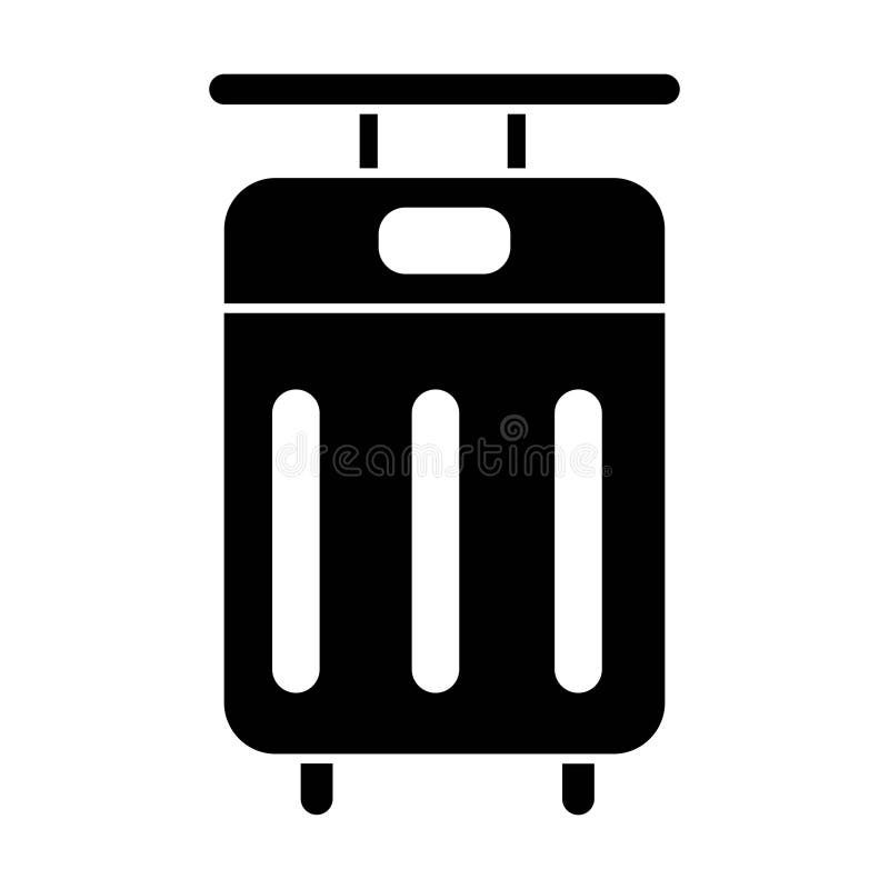 Luggage Icon Set. Vector Illustration of Thin Line Icons for Travel Stock Vector - Illustration ...