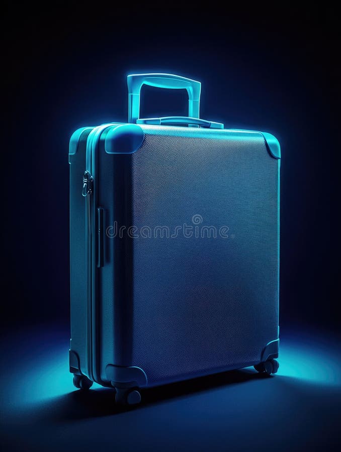 Luggage with built-in AI stock photo. Image of futuristic - 364297706