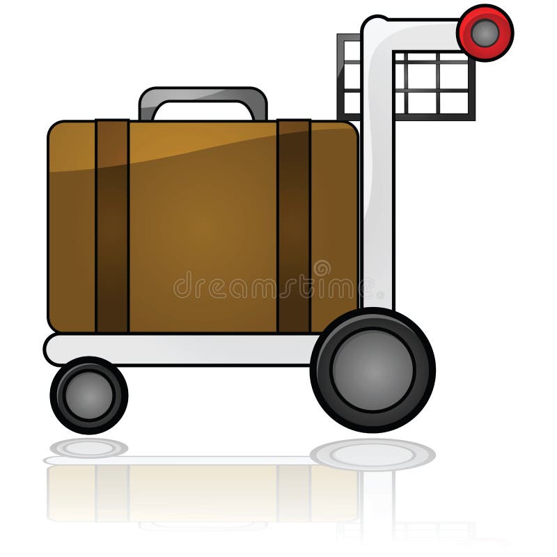 Crazy cartoon luggage stock illustration. Illustration of packing ...