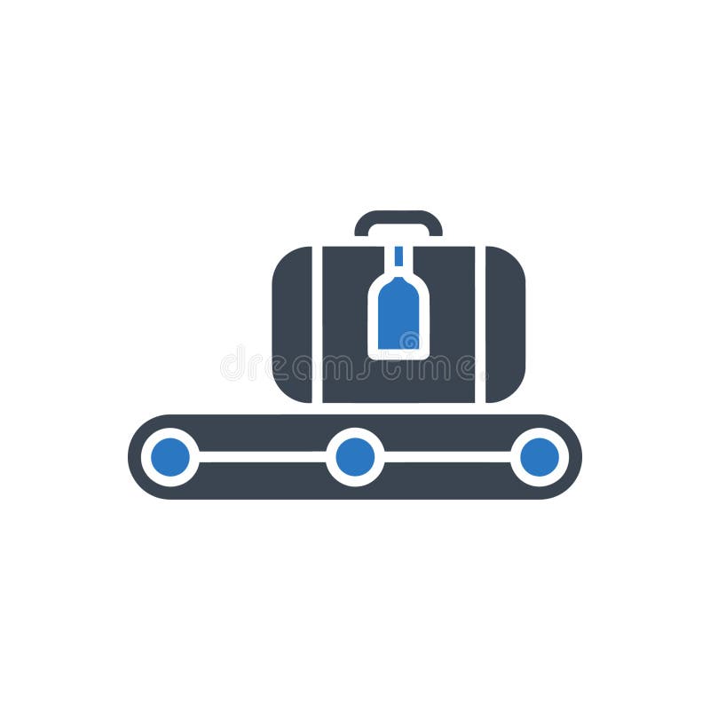 Luggage Handling Icon stock vector. Illustration of handling - 361529280