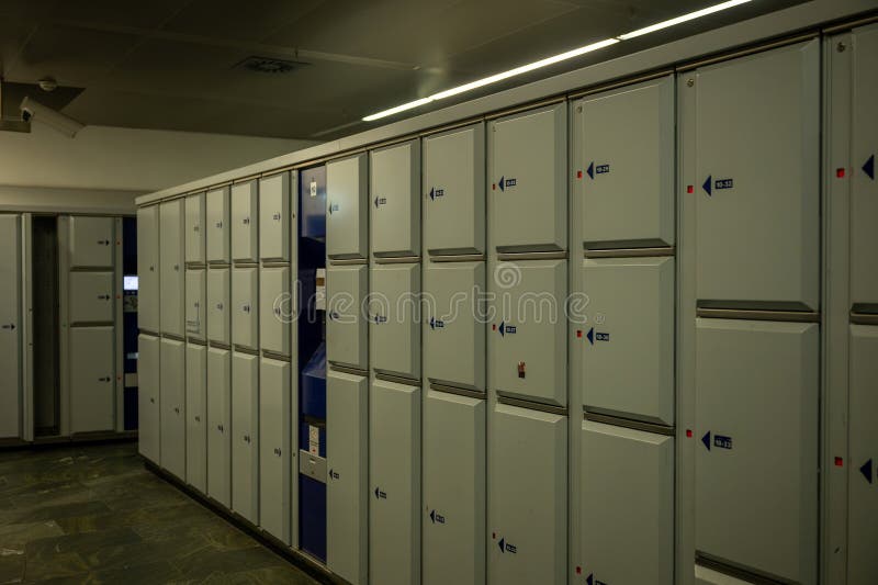 Luggage Lockers at Train Station Terminal for Secure Baggage Storage ...