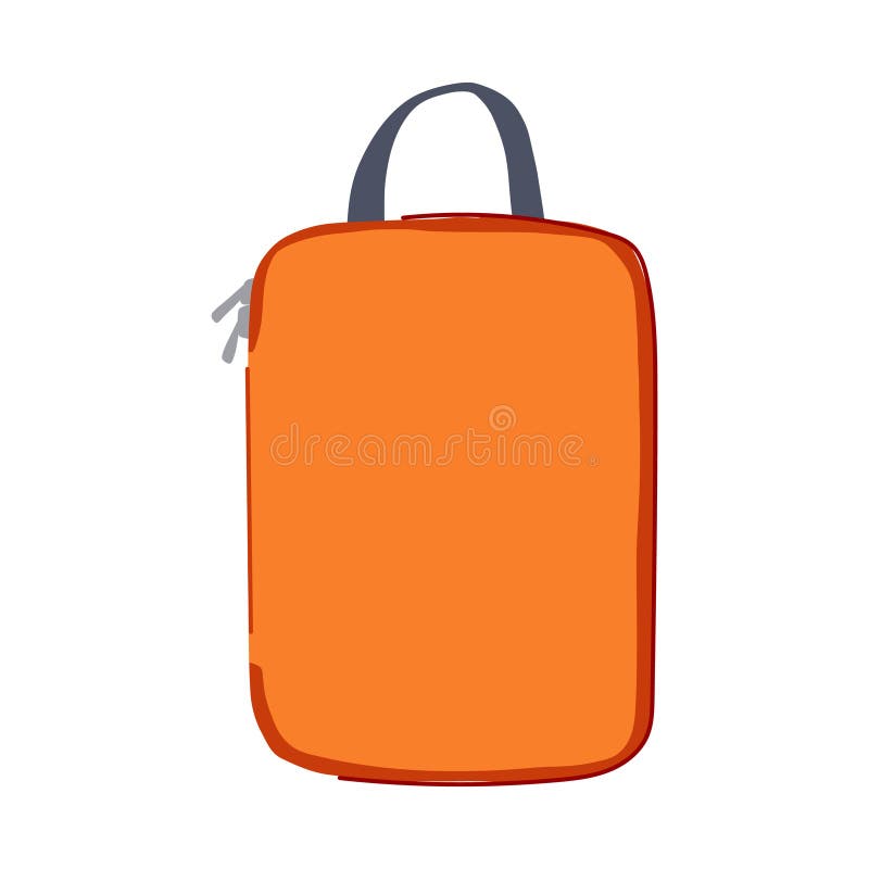 Luggage Packing Cube Cartoon Vector Illustration Stock Vector ...