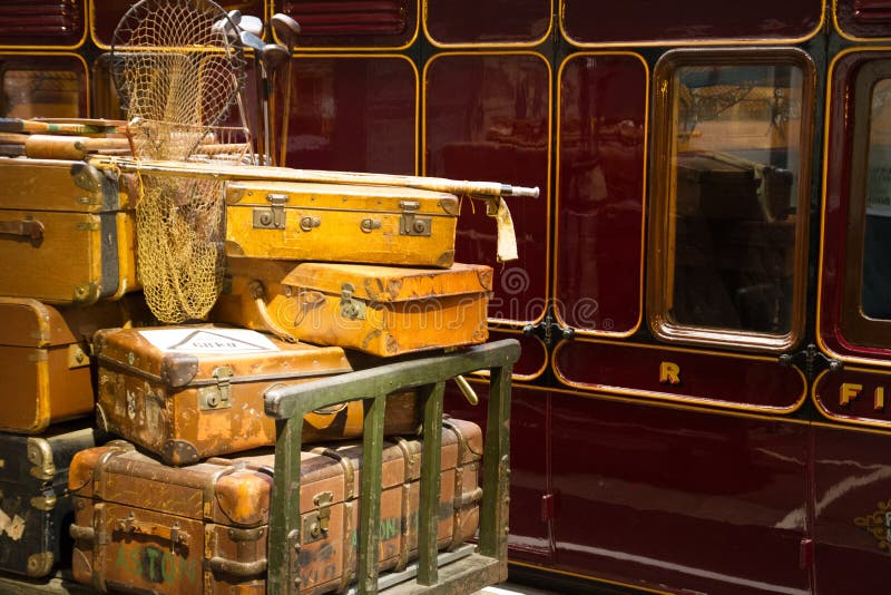 Luggage on the Platform stock image. Image of luggage - 89528815