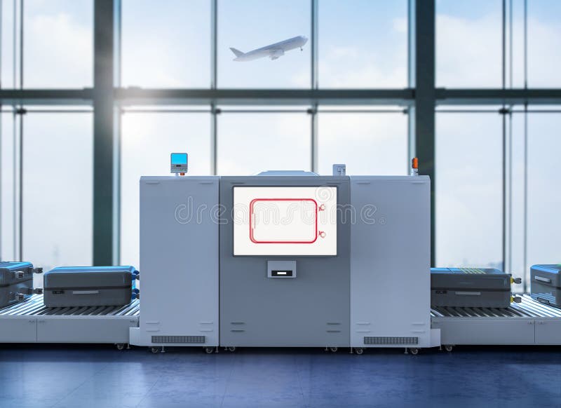 Scanning Luggage Stock Illustrations – 570 Scanning Luggage Stock ...