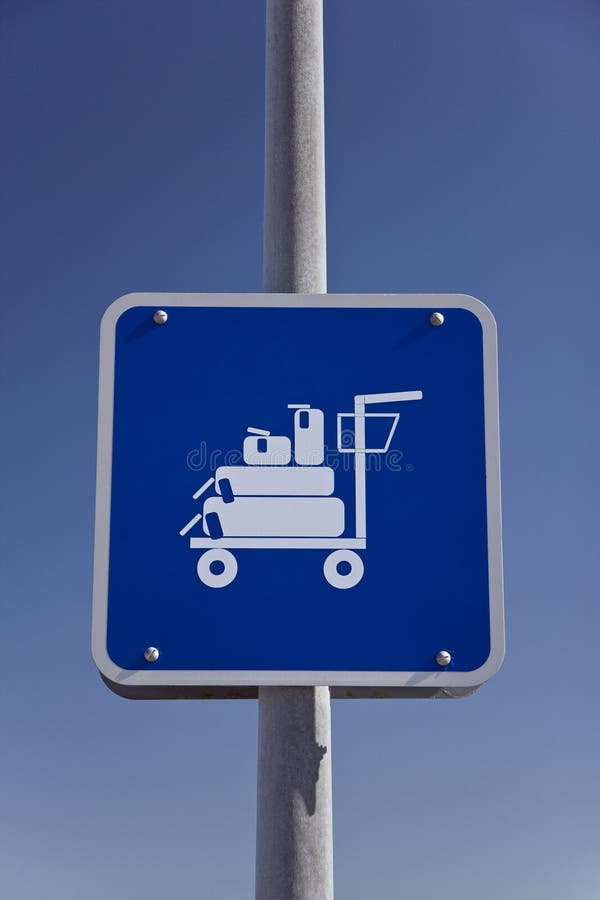 Luggage Sign stock image. Image of denmark, blue, white - 10786581