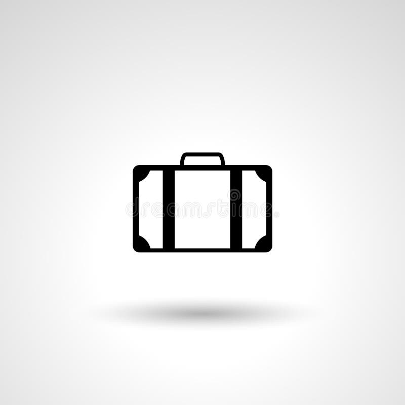 Luggage Sign. Suitcase Isolated Simple Icon Stock Vector - Illustration ...