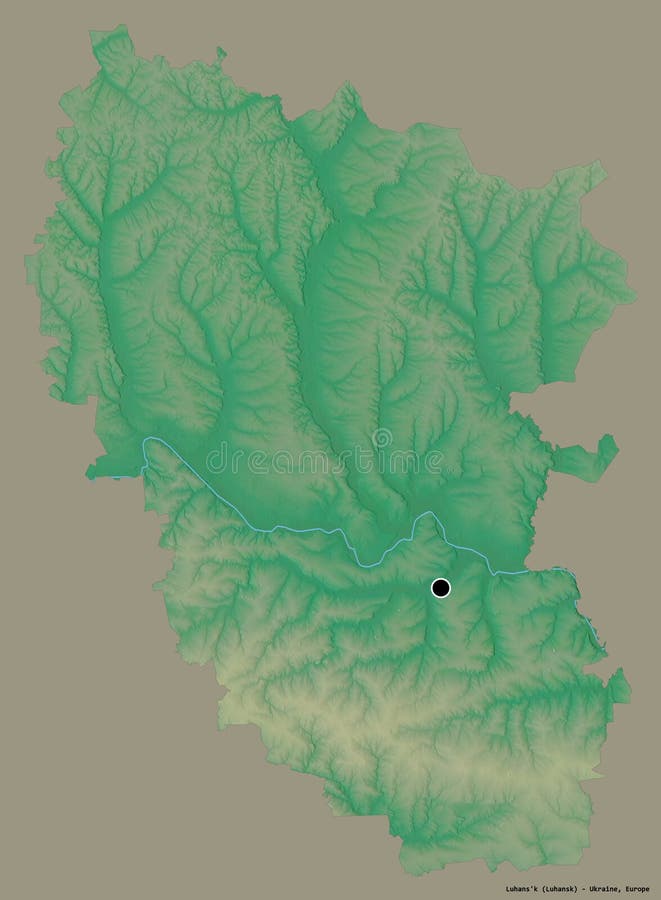 Ukraine relief map stock vector. Illustration of donetsk - 107673426