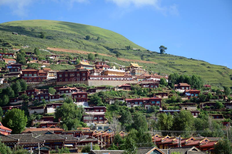 Luhuo gonpa stock image. Image of eastern, county, tibetan - 26218663