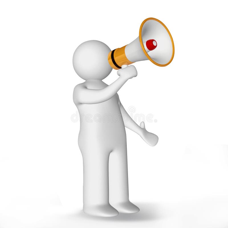 Luid spreken stock illustratie. Illustratie bestaande uit spreek - 10612693