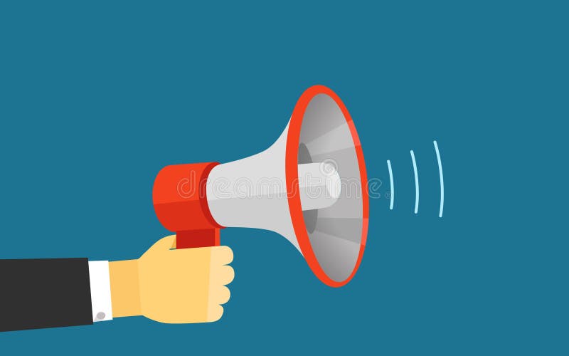 Luide Stem Van De Sprekers Vectorillustratie Stock Illustratie ...