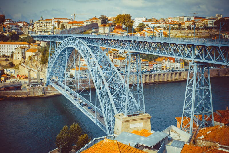 Luis I Bridge stock image. Image of europe, tourism, history - 65903227