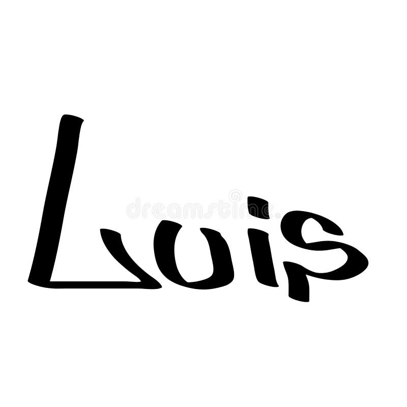 Luis Male Name Street Art Design. Graffiti Tag Luis. Vector Art. Stock ...