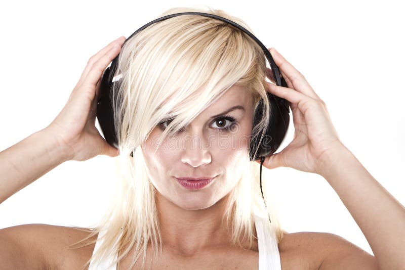 Luister naar de muziek stock foto. Image of vitaliteit - 13130046