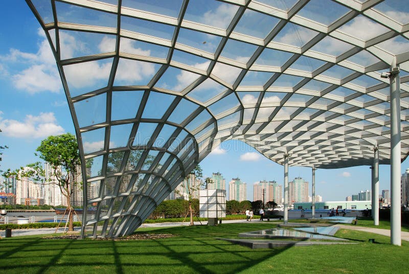 Lujiazui Park Shanghai stock photo. Image of asia, freeway - 15423986