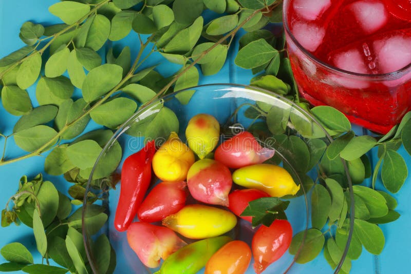 Luk Chup - Dessert Thailand Stock Photo - Image of cooking, colors ...