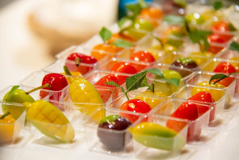 Luk Chup - Thai Miniature Confection Made of Chickpea and Sugar Glazing ...