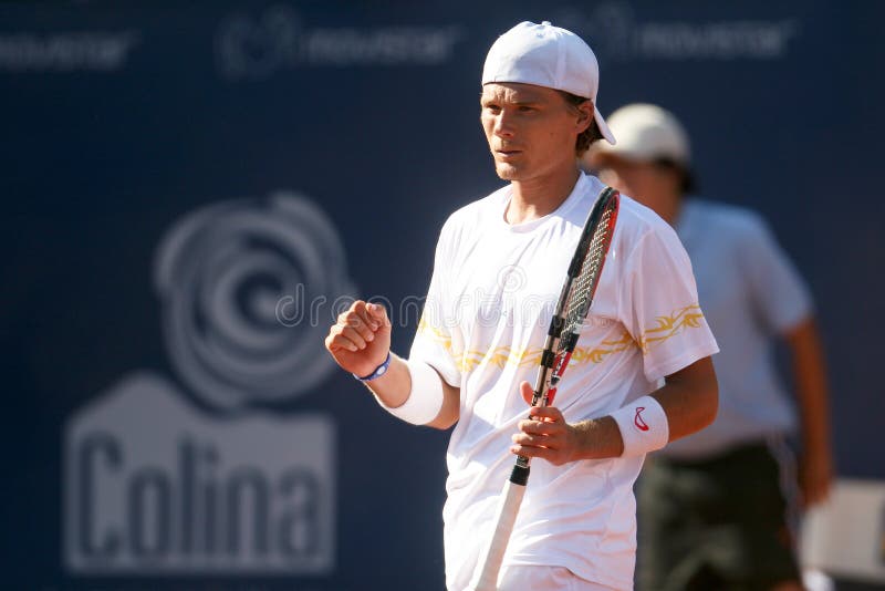 Lukasz Kubot editorial stock photo. Image of muscle, santiago - 13920838