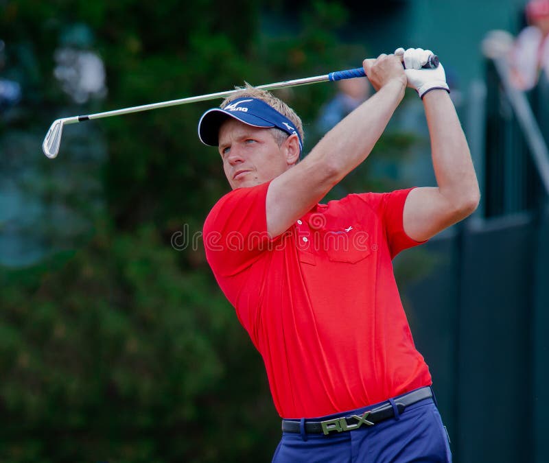 Luke Donald editorial stock image. Image of iron, outdoors - 21338944