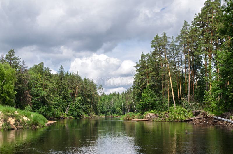 Lukh river (Russia) stock photo. Image of sand, summer - 35515240