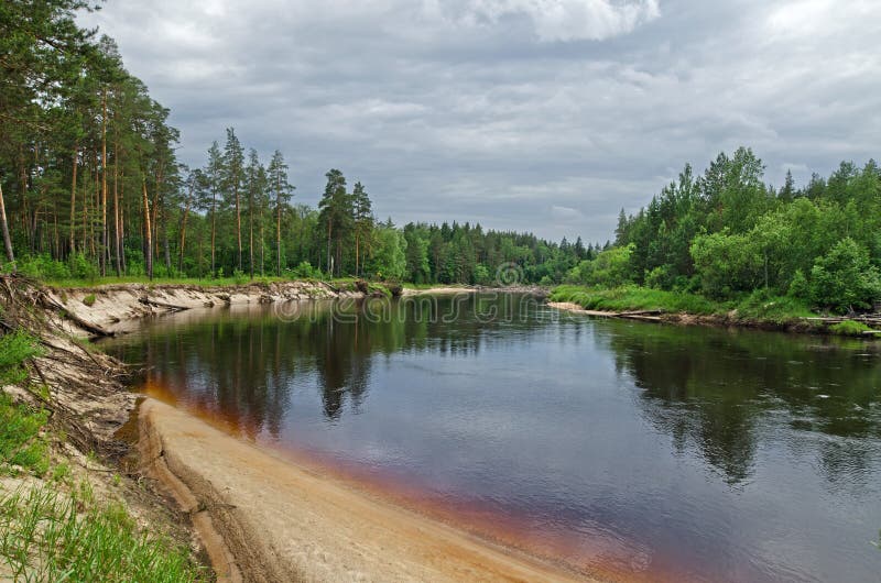Lukh river (Russia) stock photo. Image of nature, summer - 35515242