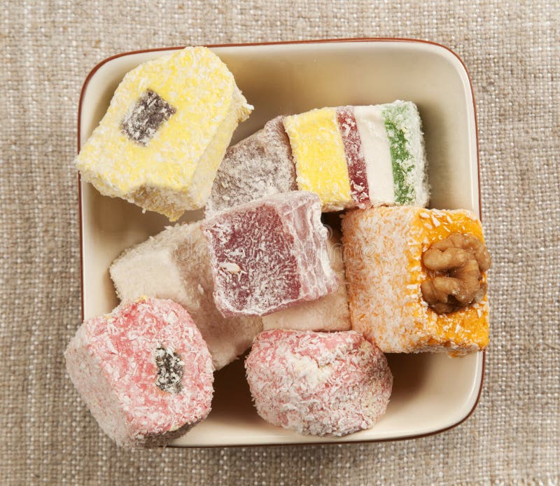 Lukum (Turkish Delight) Assort Stock Image - Image of coco, sweet: 35471957