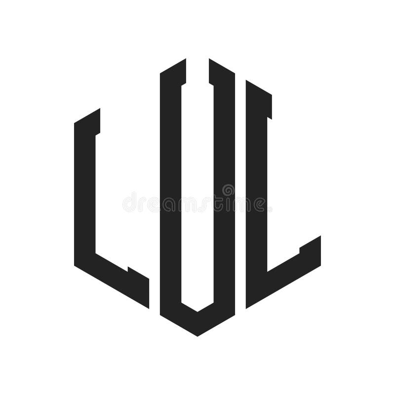 LUL Logo Design. Initial Letter LUL Monogram Logo Using Hexagon Shape ...