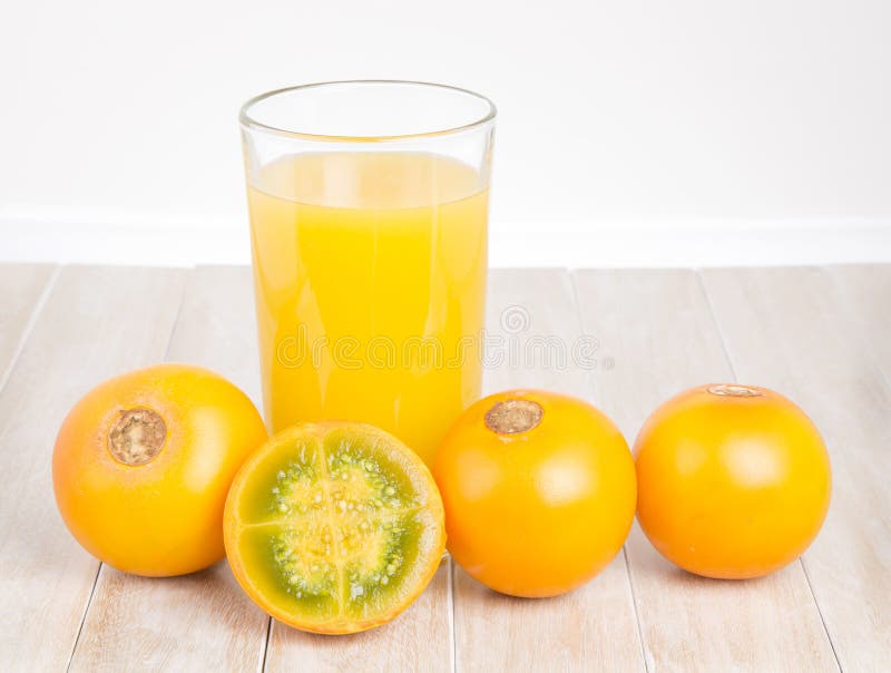 Lulo Tropical Fruit - Solanum Quitoense Stock Image - Image of solanum ...