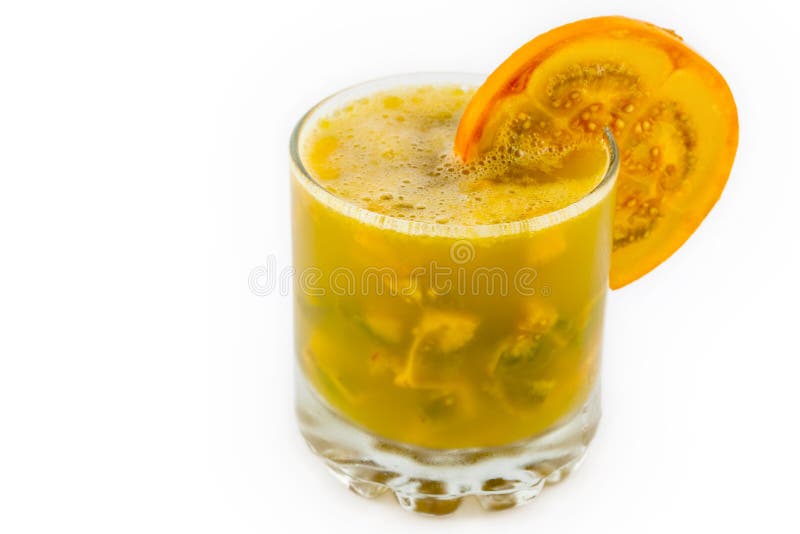 Lulo Juice A Traditional Colombian Exotic Fruit Stock Photo - Image of ...