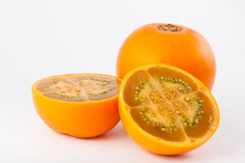 Lulo Solanum Quitoense Tropikalne Owoce Z Kolumbii Zdjęcie Stock ...