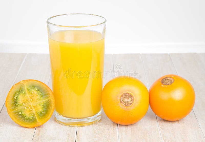 Lulo Tropical Fruit - Solanum Quitoense Stock Image - Image of food ...