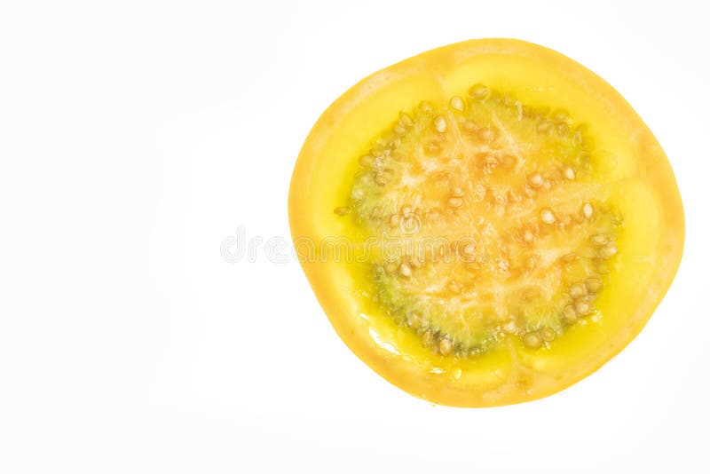 Lulo Tropical Fruit - Solanum Quitoense Stock Image - Image of tasty ...