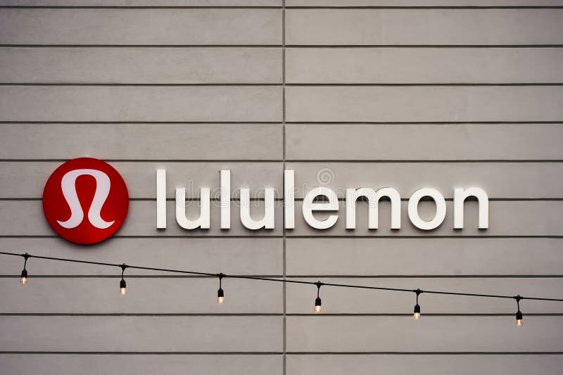 Lululemon Store Corporate Logo with String Lights Editorial Photo ...