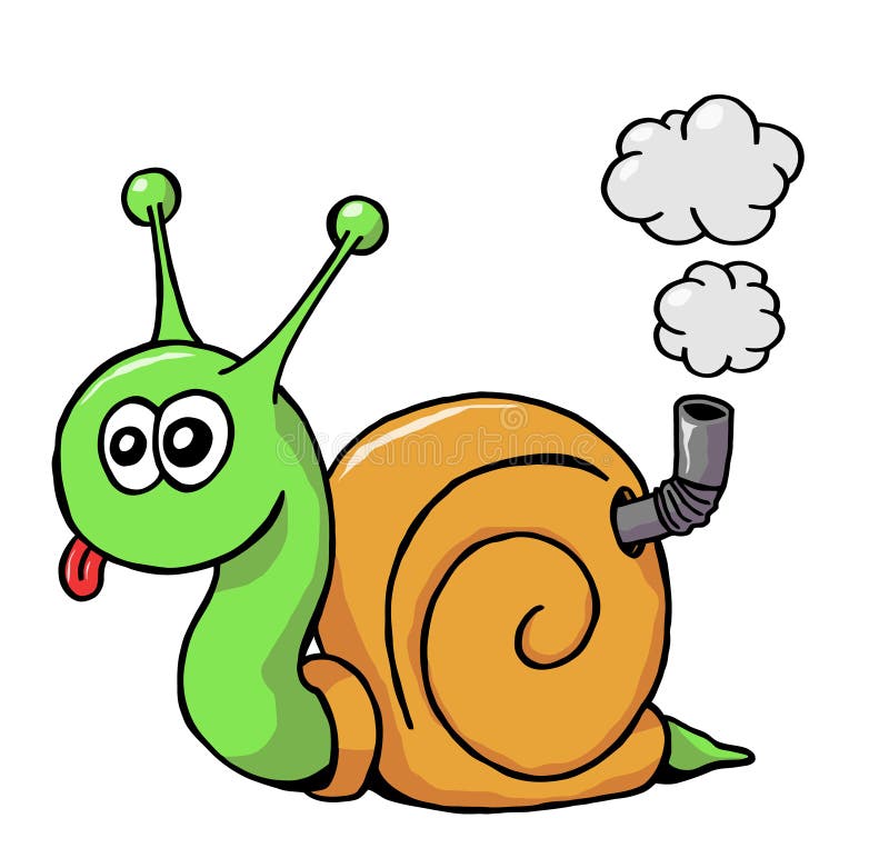 Lumaca 01 illustrazione vettoriale. Illustrazione di domestico - 10968055